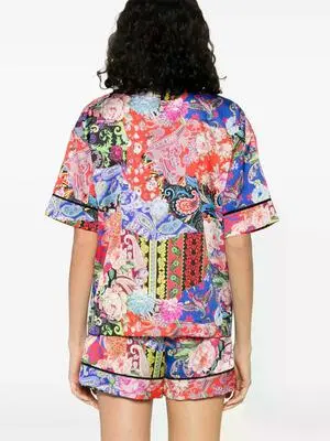 NISSA Printed Shirt - Black