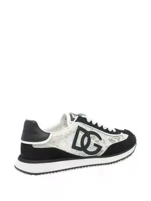 Dolce & Gabbana Logo-patch Sneakers - Black