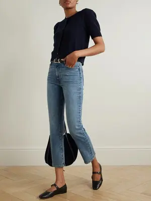 FRAME Le Sleek High-rise Straight-leg Jeans - Blue