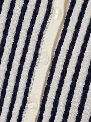 FRAME Cable-knit Cashmere And Silk-blend Cardigan - Neutrals