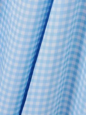 LA LIGNE Gingham Silk Midi Dress