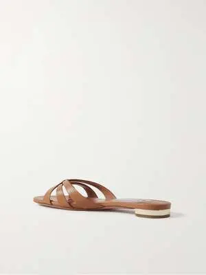 AQUAZZURA Tati Leather Slides