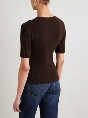 Khaite Mia Ribbed Cashmere Sweater