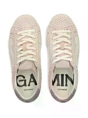 GAMIN Flame-embroidered Embellished Sneakers