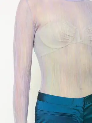 Opening Ceremony Sheer Ribbed Top