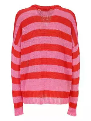 Giada Benincasa Ciao Amore Striped Sweater - Red