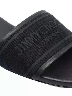 JIMMY CHOO Joa Flat Sandals - Black