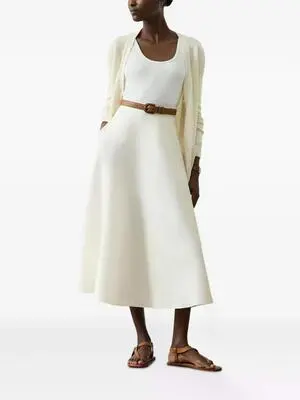Ralph Lauren Erica Linen A-line Midi Skirt