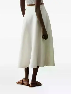 Ralph Lauren Erica Linen A-line Midi Skirt