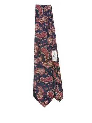 Etro Silk Neck Tie - Blue