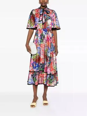NISSA Paisley-print A-line Dress