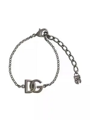 Dolce & Gabbana Logo-charm Bracelet - Silver