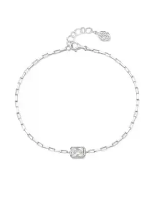 DOWER & HALL Octagon Humbug Paperclip Bracelet - Silver