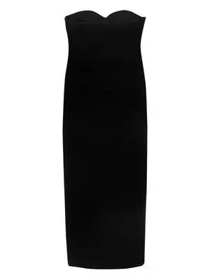 Khaite Strapless Midi Dress