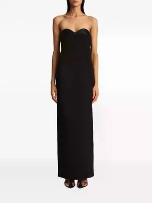 Khaite Strapless Midi Dress