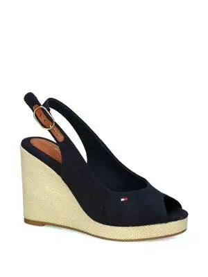 Tommy Hilfiger 100mm Canvas Slingback Espadrilles