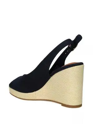 Tommy Hilfiger 100mm Canvas Slingback Espadrilles