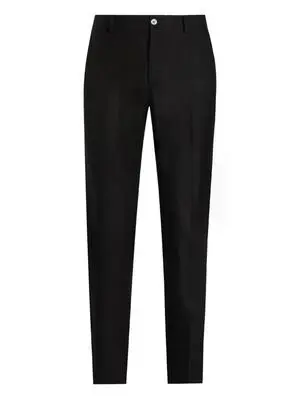 Dolce & Gabbana Linen Trousers - Black