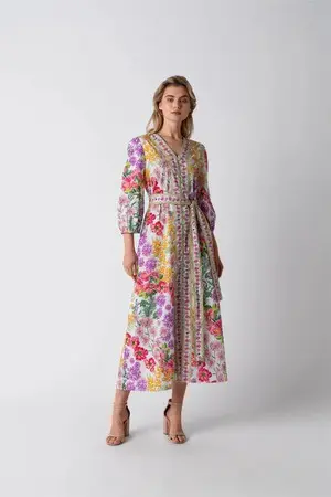 RAISHMA Michelle Print Midi Dress