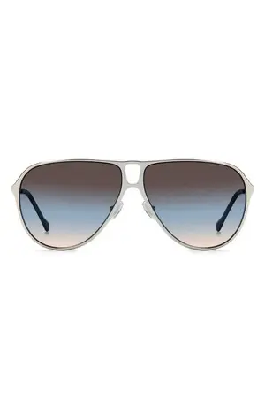 Isabel Marant 60mm Gradient Pilot Sunglasses - Palladium