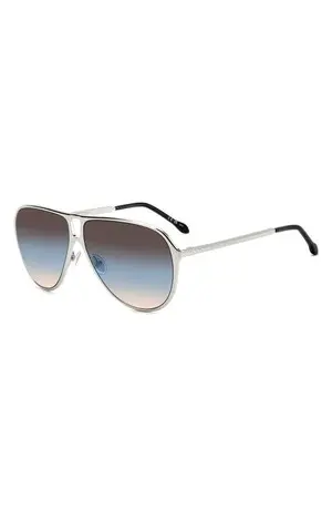 Isabel Marant 60mm Gradient Pilot Sunglasses - Palladium