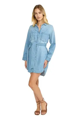 MAREA Denim Mini Shirt Dress