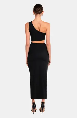 OW Isabella One-shoulder Cutout Midi Dress