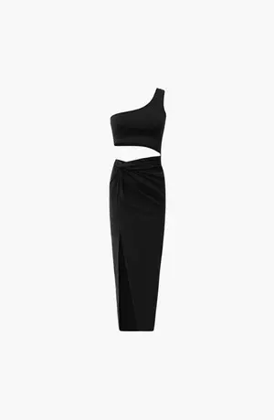 OW Isabella One-shoulder Cutout Midi Dress