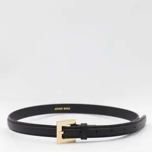 ANINE BING Leather Belt - Black