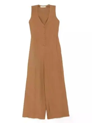 MOUTAKI Jersey Jumpsuit - Brown