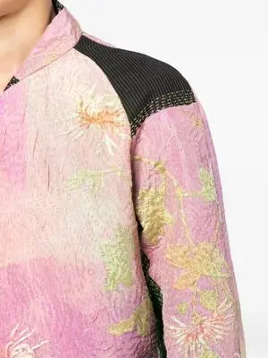 By Walid Floral-embroidered Bomber Jacket