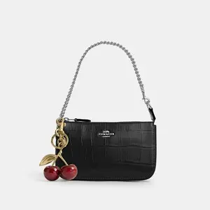 COACH OUTLET Nolita 19 Crocodile-embossed Leather Handbag - Silver/black