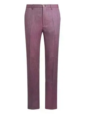 Etro Slub Linen Trousers