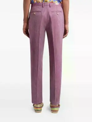 Etro Slub Linen Trousers