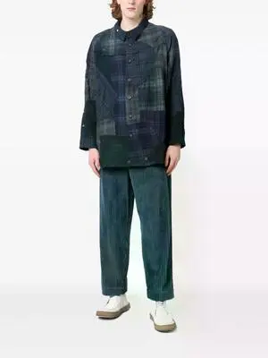 By Walid Patchwork Button-up Shirt