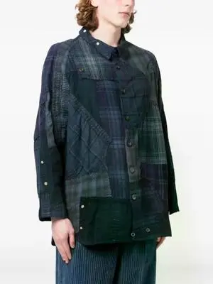 By Walid Patchwork Button-up Shirt