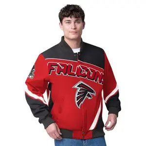 G-III EXTREME Atlanta Falcons Maximum Racing Full-snap Jacket