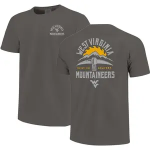 IMAGE ONE West Virginia Mountaineers Built On Bravery T-shirt - Gray