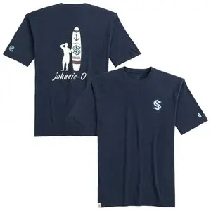 Johnnie-o Seattle Kraken Heathered Spencer T-shirt - Navy