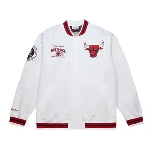 Mitchell & Ness Scottie Pippen Chicago Bulls Nba Legends Satin Jacket - White