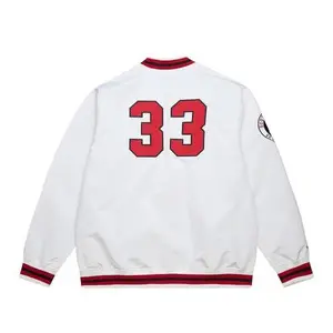 Mitchell & Ness Scottie Pippen Chicago Bulls Nba Legends Satin Jacket - White
