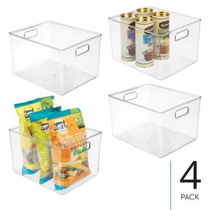 IDESIGN Storage Bins With Handlesorganize Kitchen, Bathroom