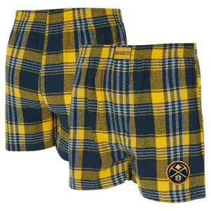 CONCEPTS SPORT Denver Nuggets Region Flannel Boxer Short