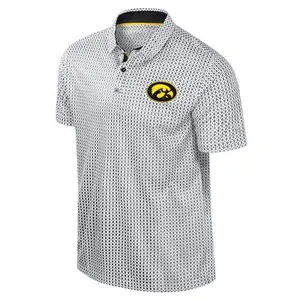 COLOSSEUM Iowa Hawkeyes Big & Tall Marty Rival Polo