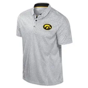 COLOSSEUM Iowa Hawkeyes Big & Tall Marty Rival Polo
