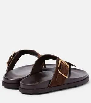 TOD'S Suede Thong Sandals