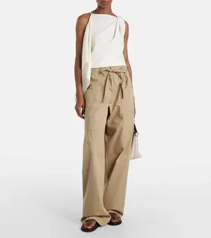 TOD'S Suede Thong Sandals