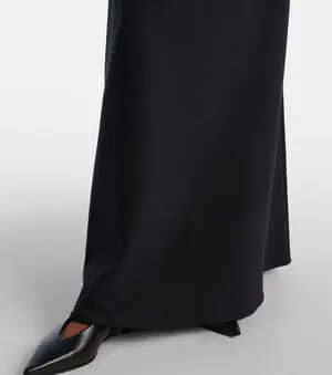 Max Mara Vernice Jersey Maxi Skirt - Black
