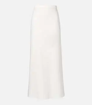 Max Mara Vernice Jersey Maxi Skirt - White
