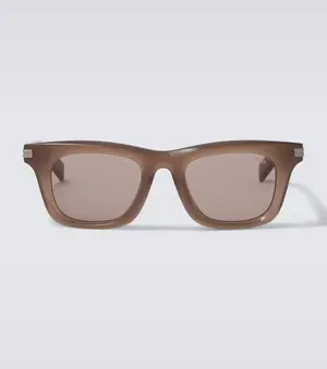 Zegna Rectangular Sunglasses - Brown
